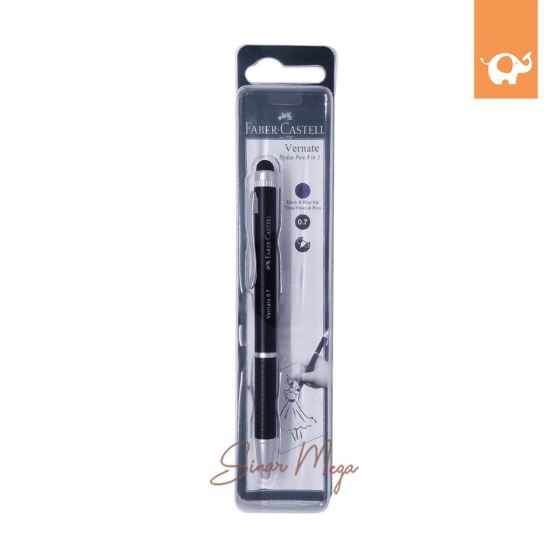 Jual Faber Castell Pulpen Vernate Stylus Pen 3 In 1 " BLACK "/ Pena ...