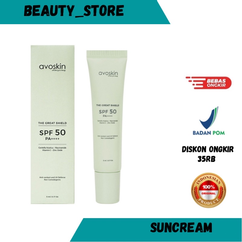 Jual AVOSKIN The Great Shield Sunscreen 5ml | Shopee Indonesia