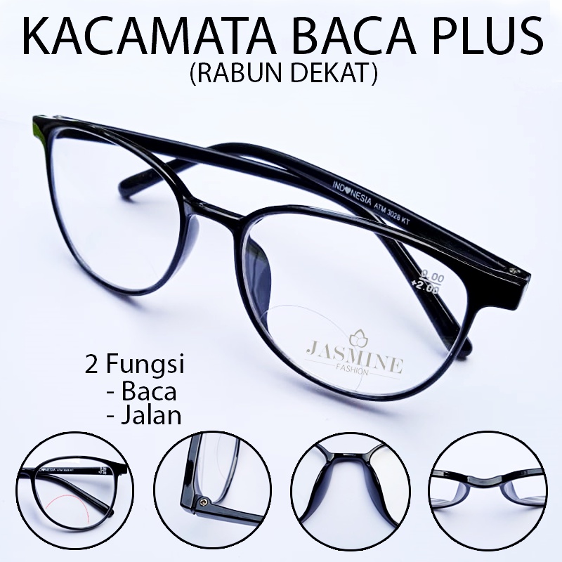 Jual Kacamata Plus (+) 2 Fungsi Baca Dan Jalan Uk +1.00 s/d +4.00 Frame ...