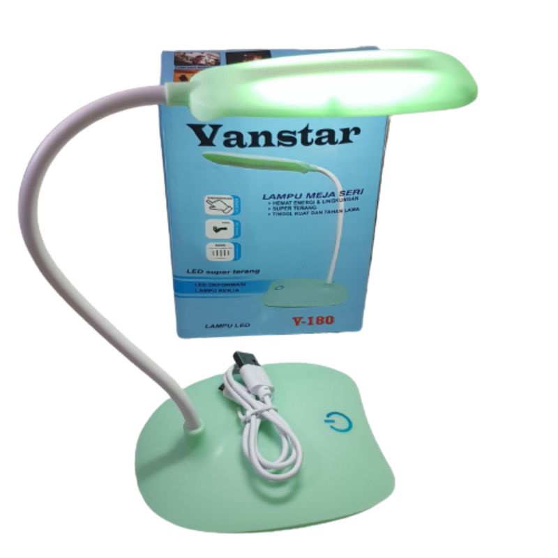 Jual (V180) LAMPU BELAJAR LED VANSTAR V180 / LAMPU MEJA BISA DI CAS ...