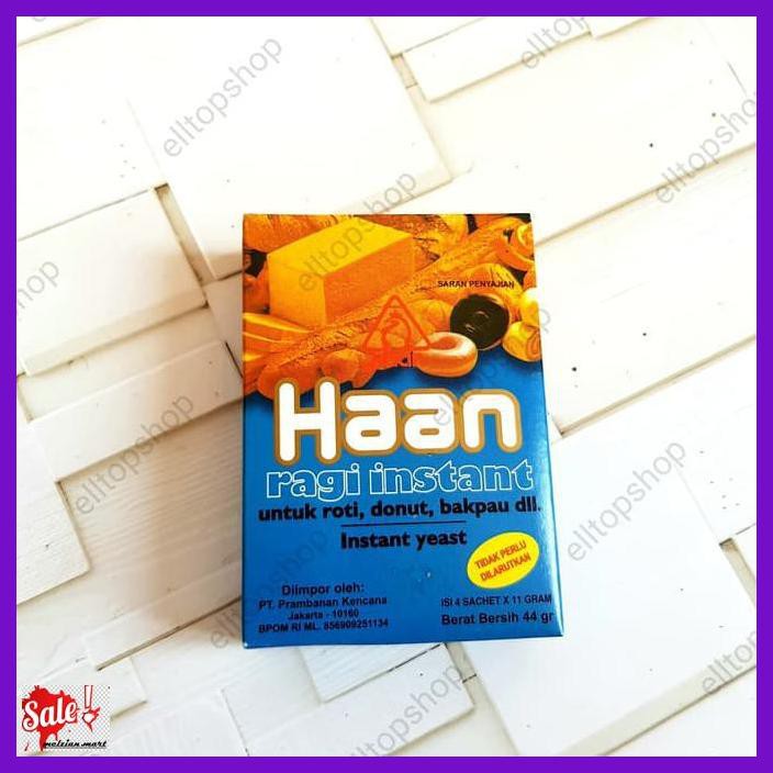 Jual Giragi- Ragi Instan Pengembang Roti / Pengembang Kue Haan 44Gr Isi ...