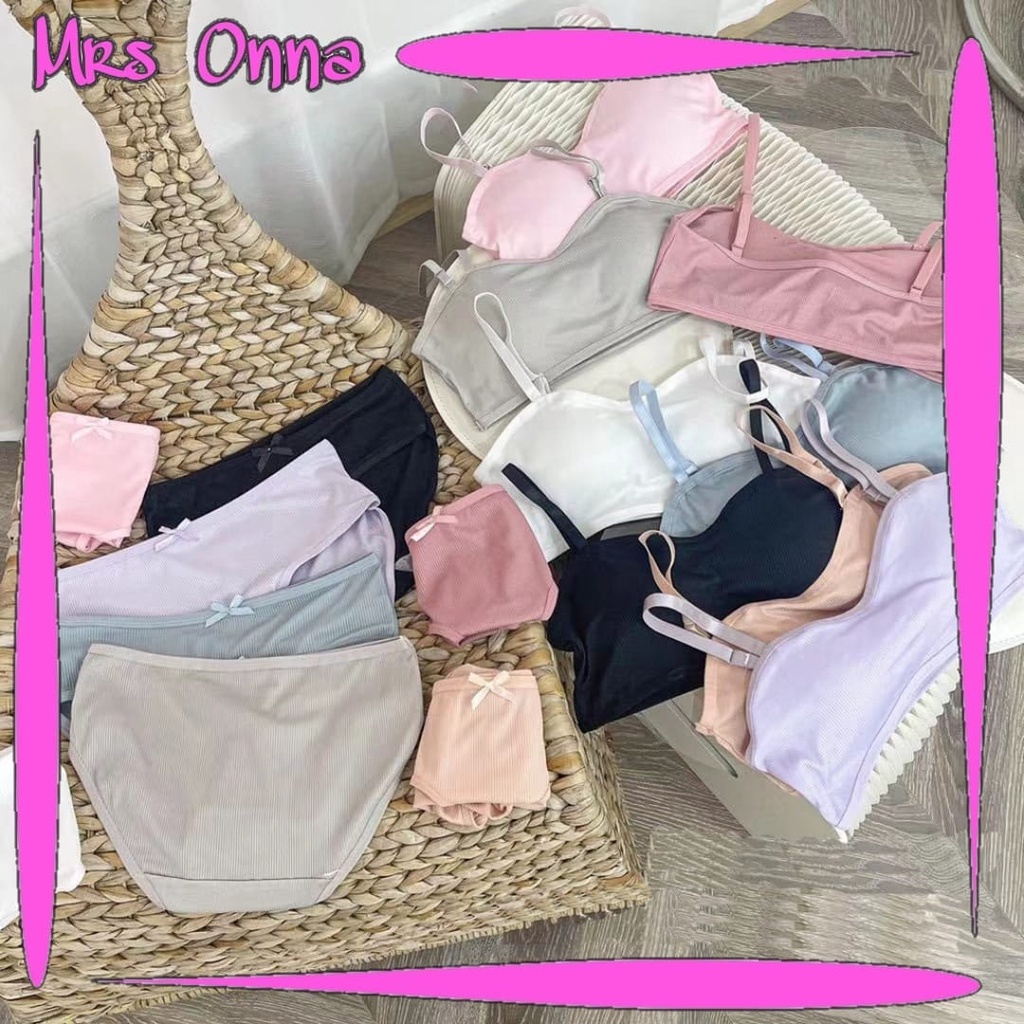 Jual ONNA Bra Set Wanita Seamless High Quality Import - Bra Set Murah ...