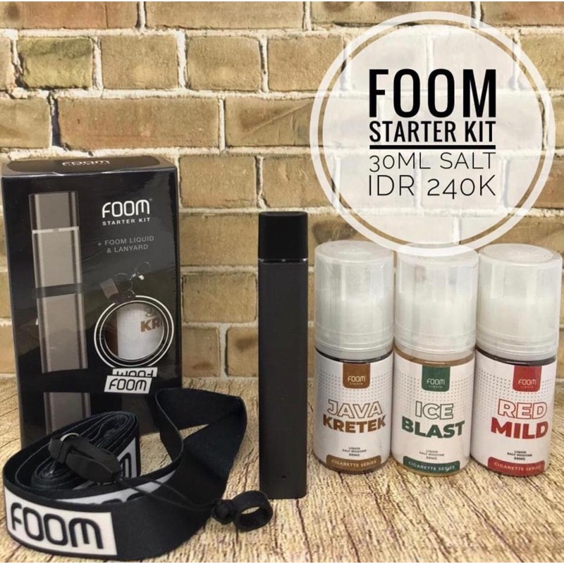 Jual Pod foom starter kit incloud foom saltnic 30ml | Shopee Indonesia
