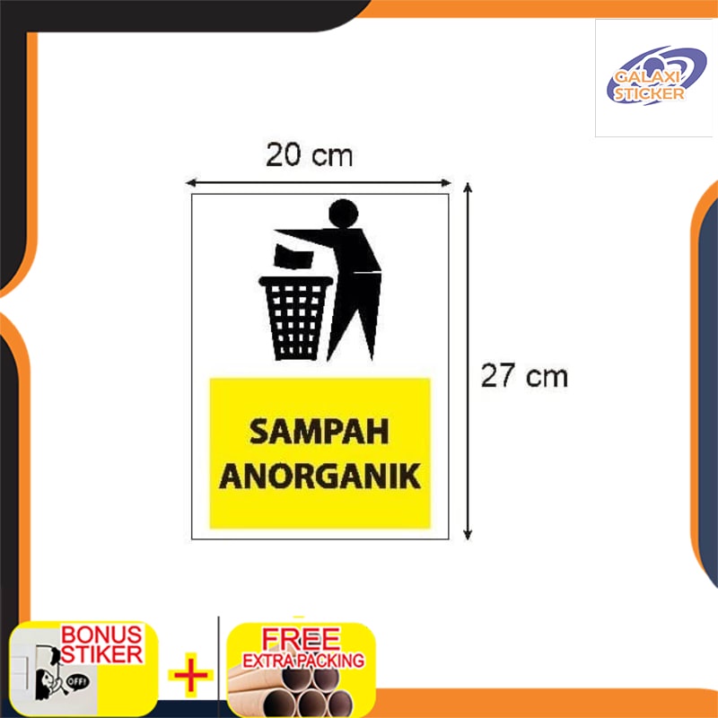 Jual Grosir Stiker Vinyl Himbauan Tanda Tempat Sampah An Organik Safety ...