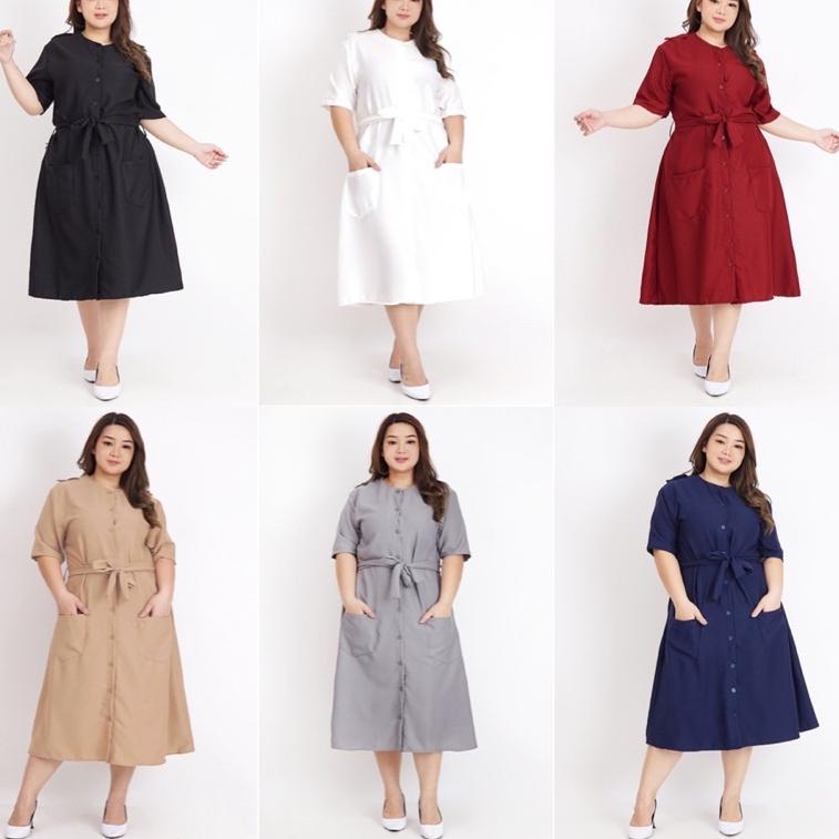 Jual NEG.20Au22w ‑ BAJU DRESS WANITA JUMBO BIG SIZE LD 120cm XXL XXXL ...