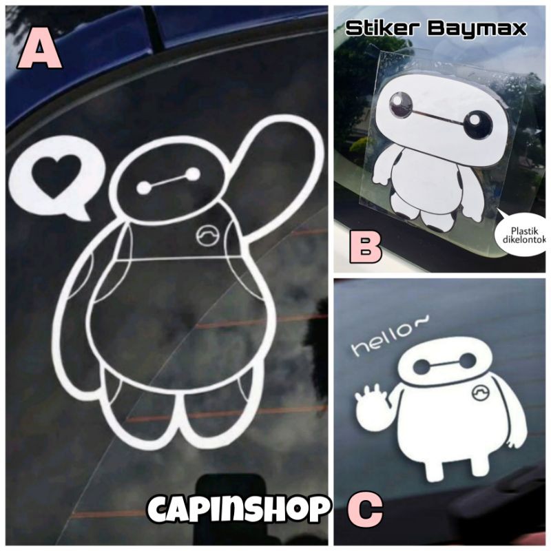 Jual STIKER BAYMAX // Aksesoris Stiker Sticker Tempelan Kaca Mobil ...