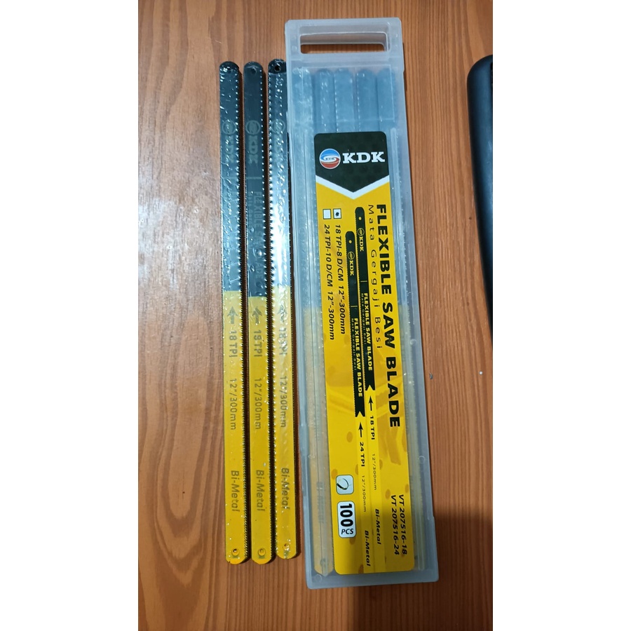 Jual MATA GERGAJI BESI JAPAN TECH 18TPI/8D FLEXIBEL 300 MM 12 INCH ...