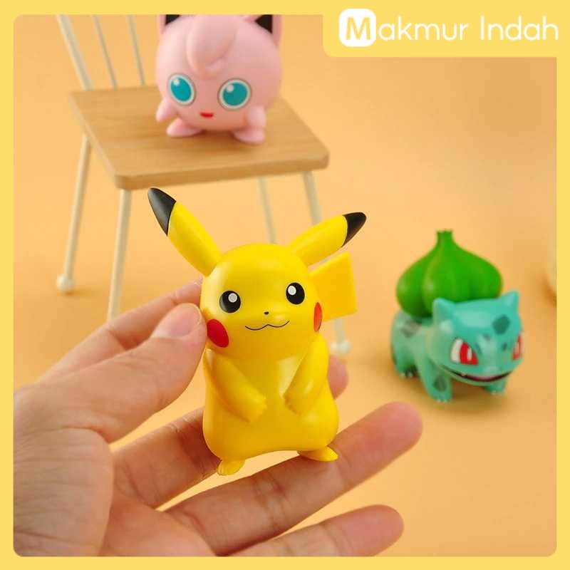 Jual TAKARA Action Figure Karakter Pokemon 6 PCS Pikachu Charmander ...