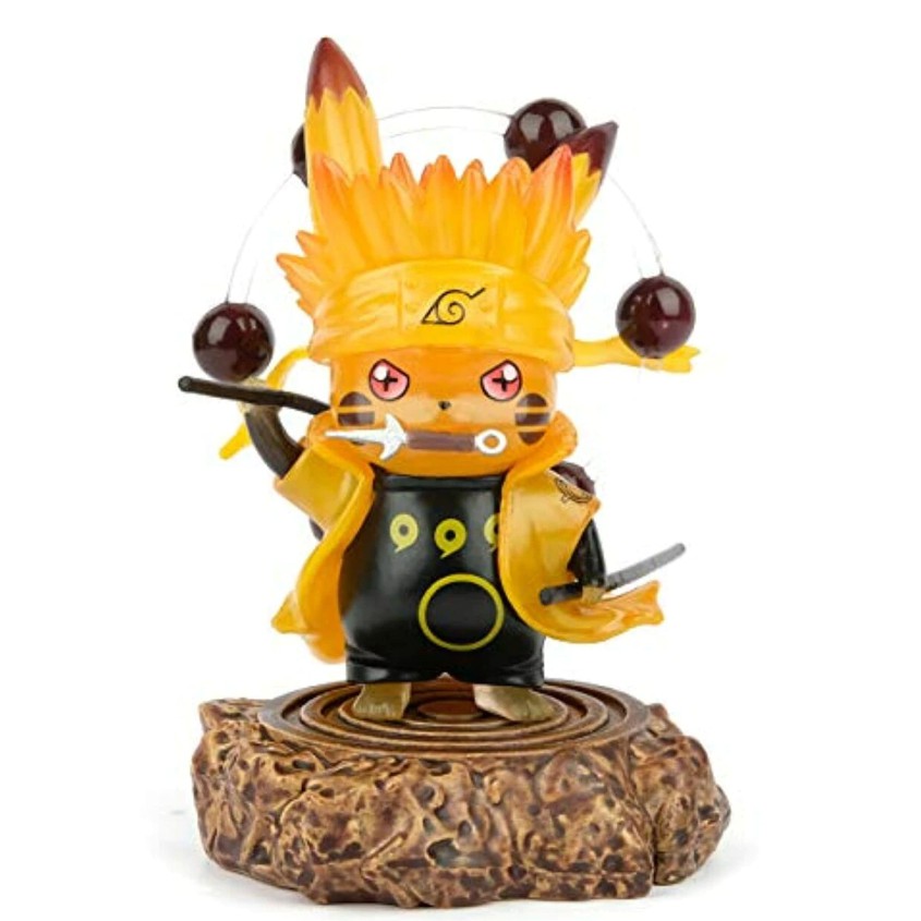 Jual Action Figure Pikachu Cosplay Naruto nine tails mode : Pokemon ...