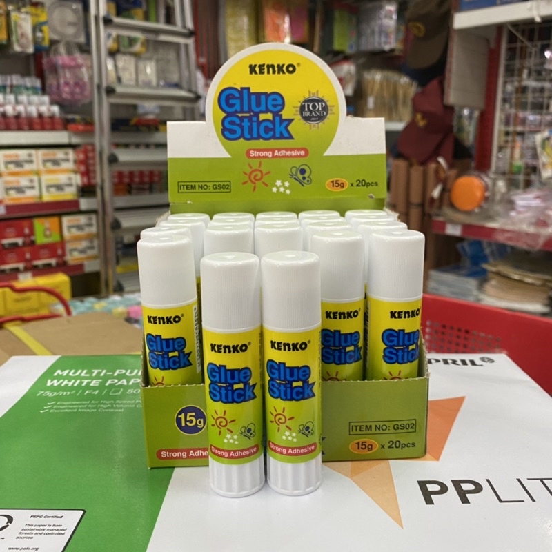 Jual LEM KERTAS KENKO / LEM STIK KENKO GS-02 15 GR / GLUE STICK KENKO ...
