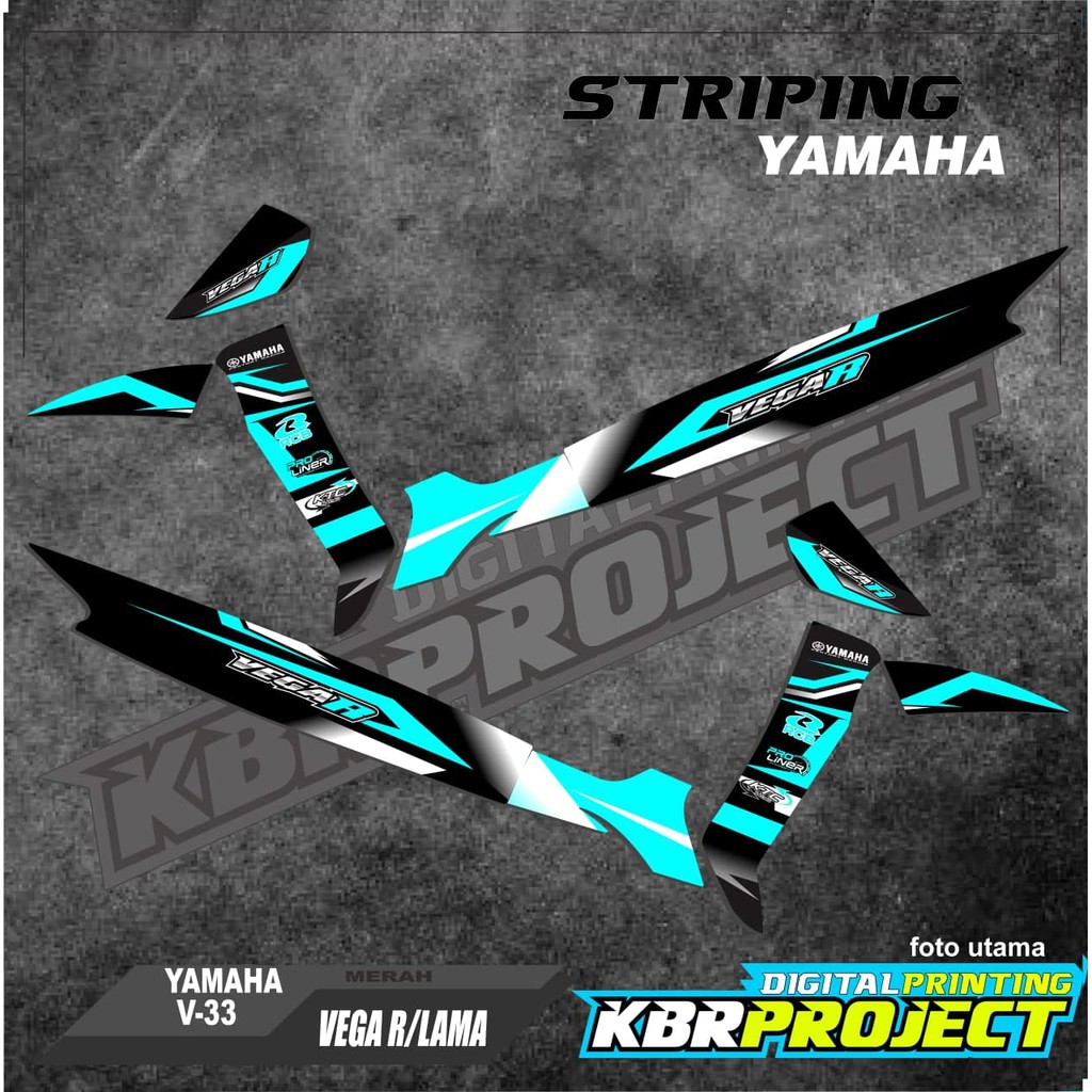 Jual (cod) stiker motor - striping vega r/lama - motor yamaha - motor ...