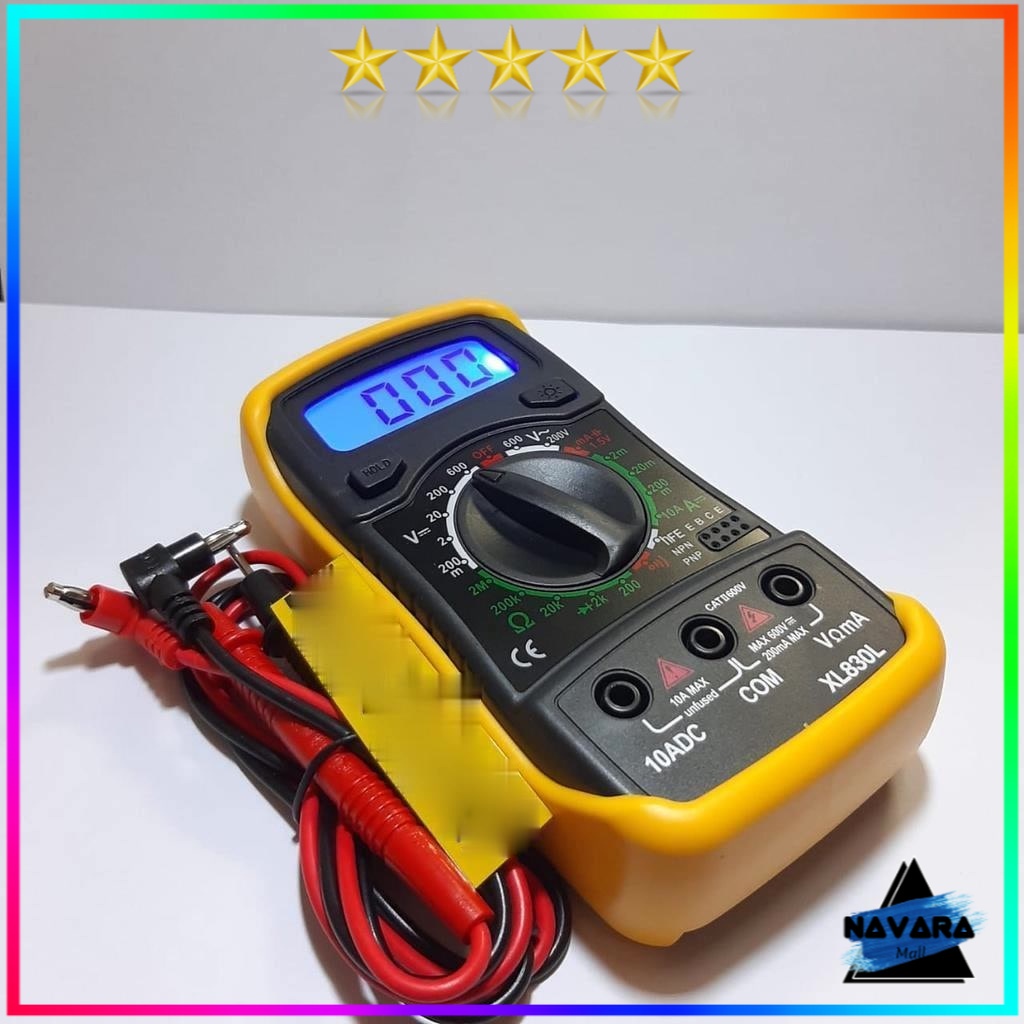 Jual MULTITESTER DIGITAL MULTIMETER DIGITAL AVOMETER DIGITAL XL830L ...