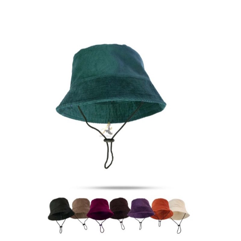 Jual Bucket Corduroy Anak Tali / Topi Bucket Bahan Corduroy | Shopee ...