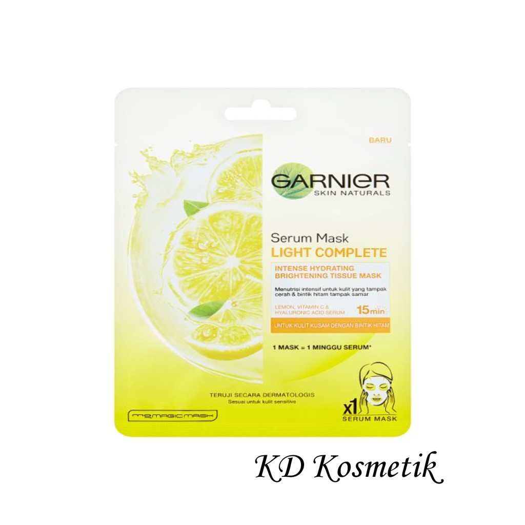 Jual Garnier Serum Mask Light Complete Skin Care (Masker Wajah Untuk ...