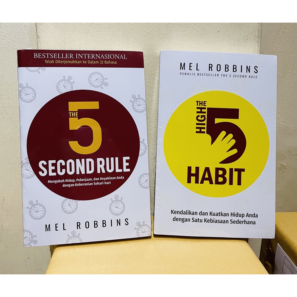 Jual Paket Buku The 5 Second Rule dan The High 5 Habit - Mel Robbins ...