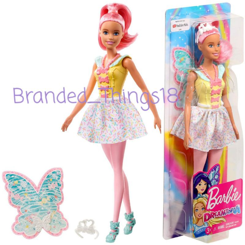 Jual boneka Barbie Dreamtopia Fairy Pink original MATTEL boneka barbie ...
