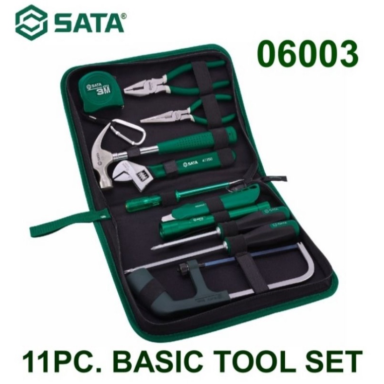 Jual Tool Kit Set 06003 - 11Pc Basic Tool Set SATA | Shopee Indonesia