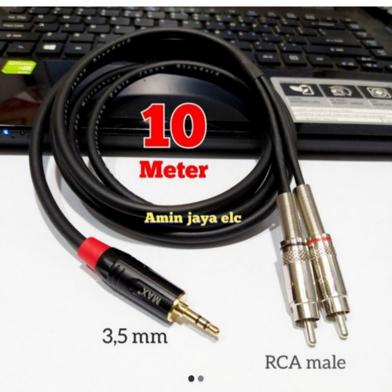 Jual Kabel RCA 2 ke 1 kabel canare pani 5 meter | Shopee Indonesia