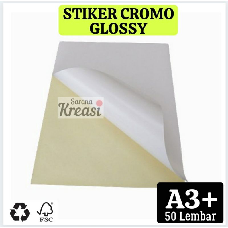 Jual Stiker Cromo Glossy A3+ isi 50 Lembar -- Sticker Labeling Chromo ...