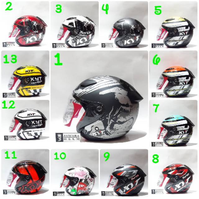 Jual HELM KYT DJ MARU MOTIF CORAK GRAFIK | Shopee Indonesia