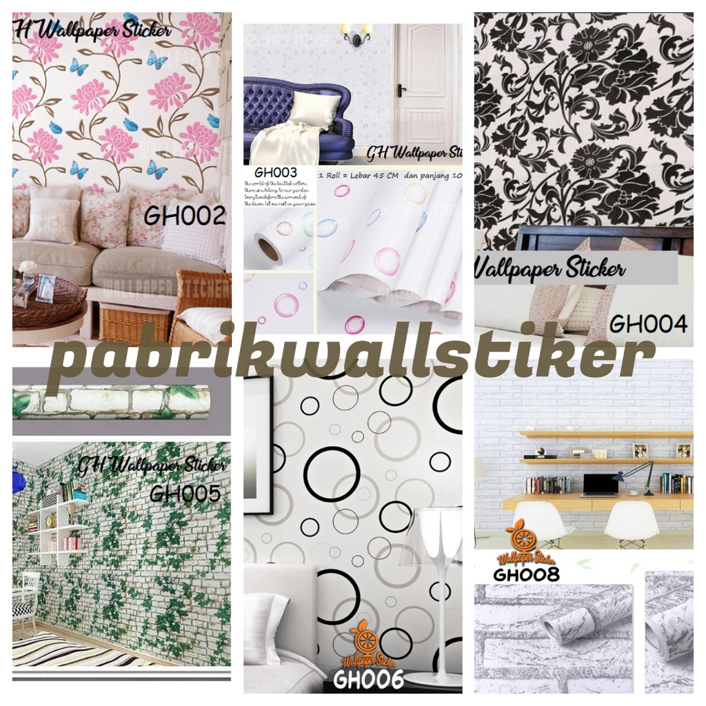 Jual Wallpaper Sticker Wallpaper Hiasan dinding dekorasi Dinding 45cm x ...