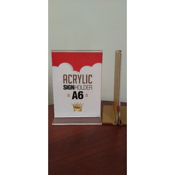Jual akrilik brosur A5 ,Akrilik Standing A5 A4,A6, Display Holder ...