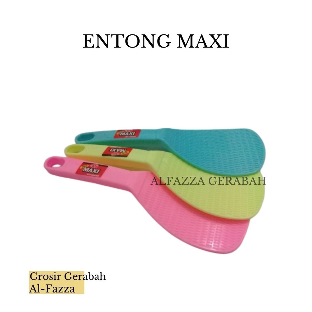 Jual ENTONG MAXI CENTONG NASI PLASTIK TEBAL WARNA CANTIK ENTONG ...
