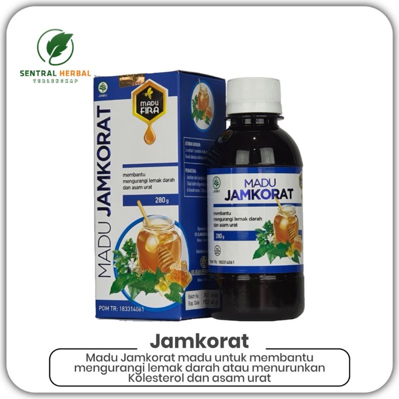 Jual Madu Jamkorat Fira Herbalindo Untuk Kolesterol Isi 280 Gram ...