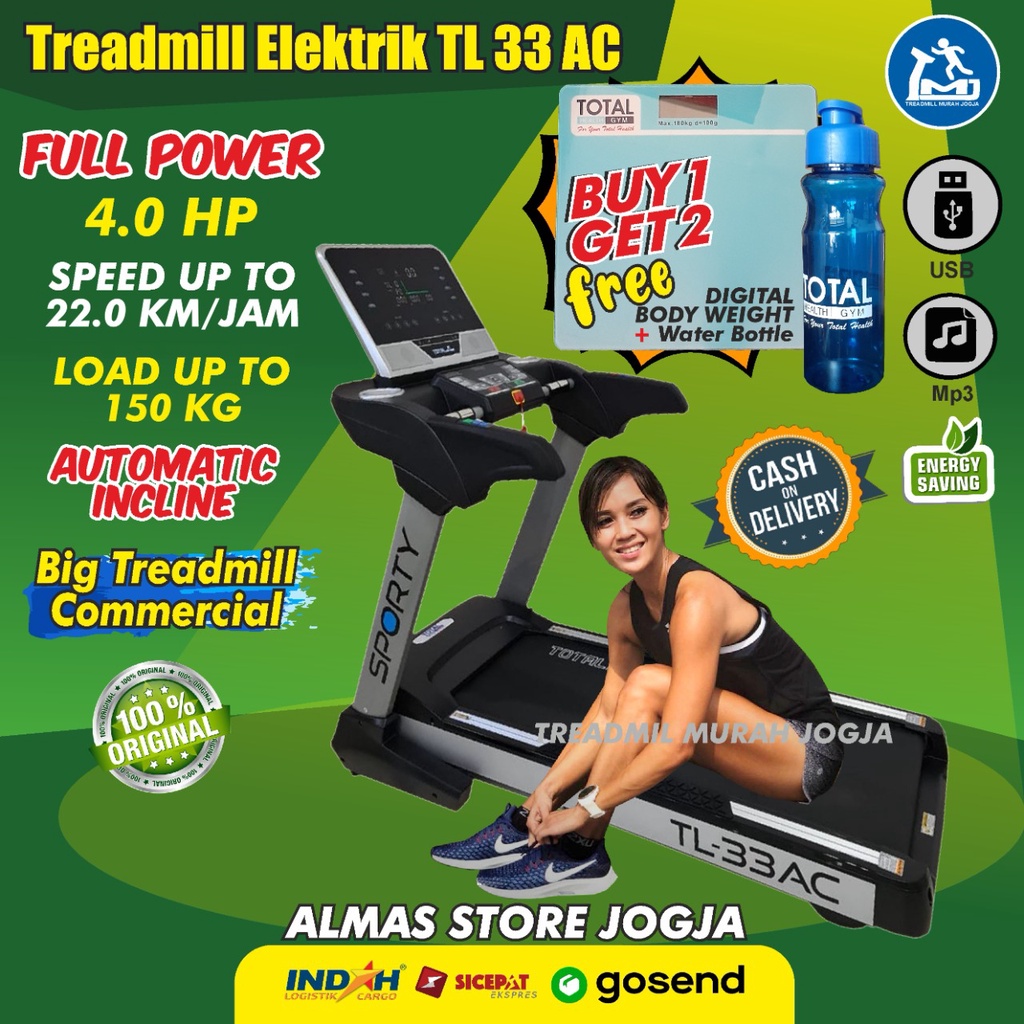 Jual Treatmill Treadmill Treadmil Elektrik Tretmil Tretmill Tredmill ...