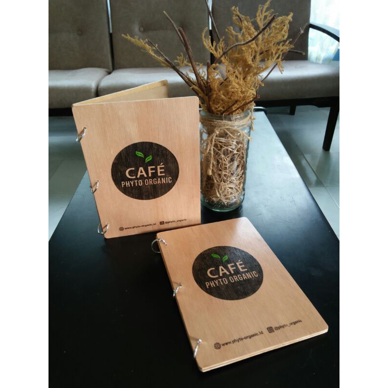 Jual COVER BUKU MENU KAYU RESTORAN / CAFE SIZE A5 | Shopee Indonesia