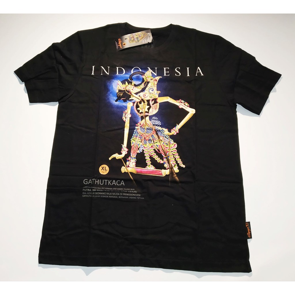 Jual Kaos Budaya Wayang Kirangan Gathut kaca | Shopee Indonesia