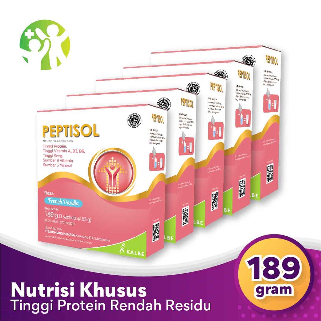 Jual Bundle 5 Box Peptisol - Susu Tinggi Protein Rendah Residu | Shopee ...