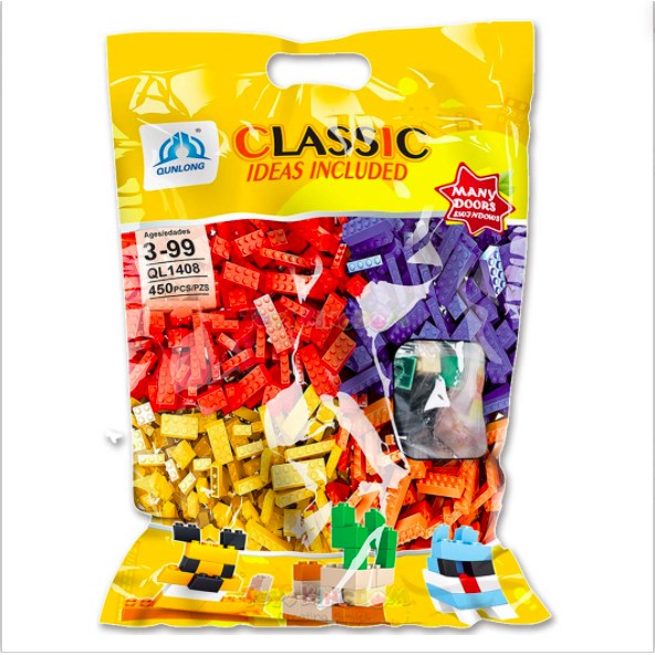 Jual Bricks Kingdom Basic Bricks Bag 450pcs Lego Blocks Classic ...