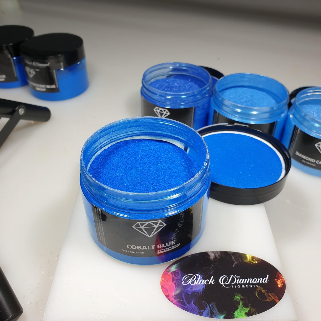 Jual SINGLE TONE COBALT BLUE MICA POWDER PIGMENT BLACK DIAMOND ORIGINAL ...
