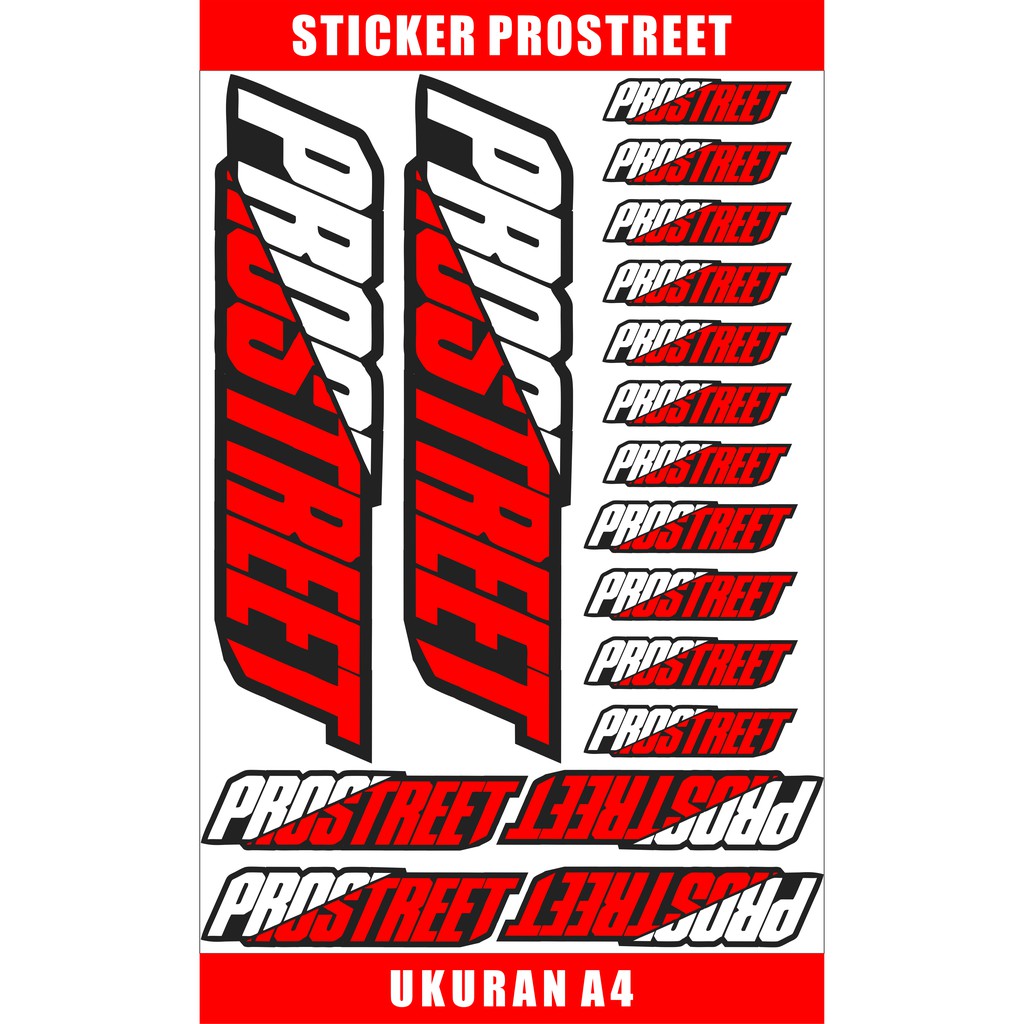 Jual STICKER PACK PROSTREET/STICKER PACK/STICKER PROSTREET/PROSTREET ...