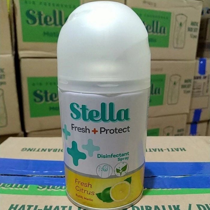 Jual STELLA FRESH & PROTECT DISINFECTANT SPRAY 225 ML / STELLA MATIC ...