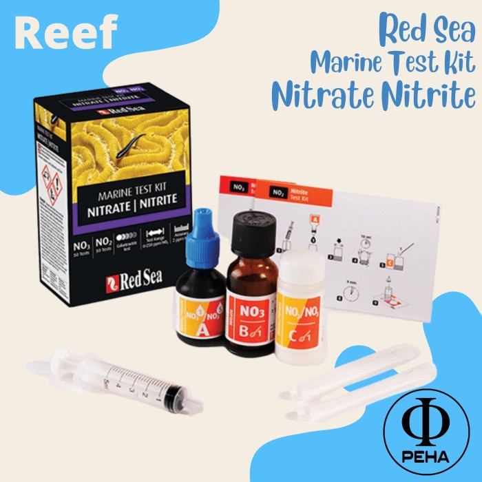 Jual Red Sea Nitrate Nitrite Marine Test Kit Tes Air Laut NO2 NO3 NOPOX ...