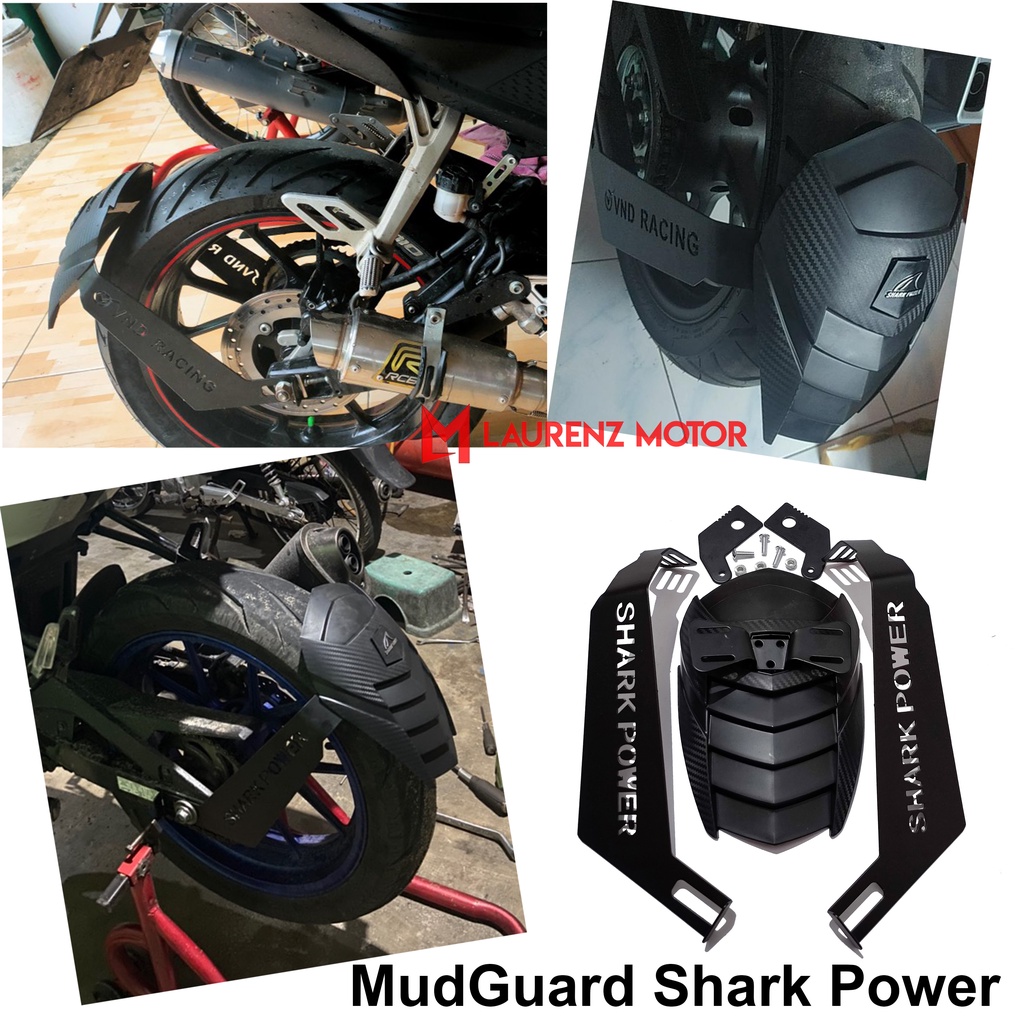 Jual Mudguard Shark Power Penahan Lumpur Universal Semua Motor R15 CBR ...