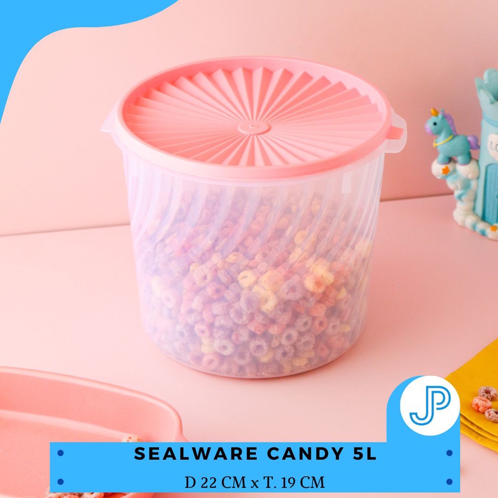 Jual Sealware Premium 5L Warna Pink Hijau Pastel Candy Series /Toples 5L Kedap Udara Tempat ...