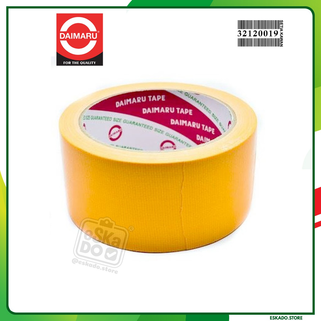 Jual Cloth Tape Daimaru Kuning 2 inch (48mm x 12 m) Lakban Kain Kuning ...