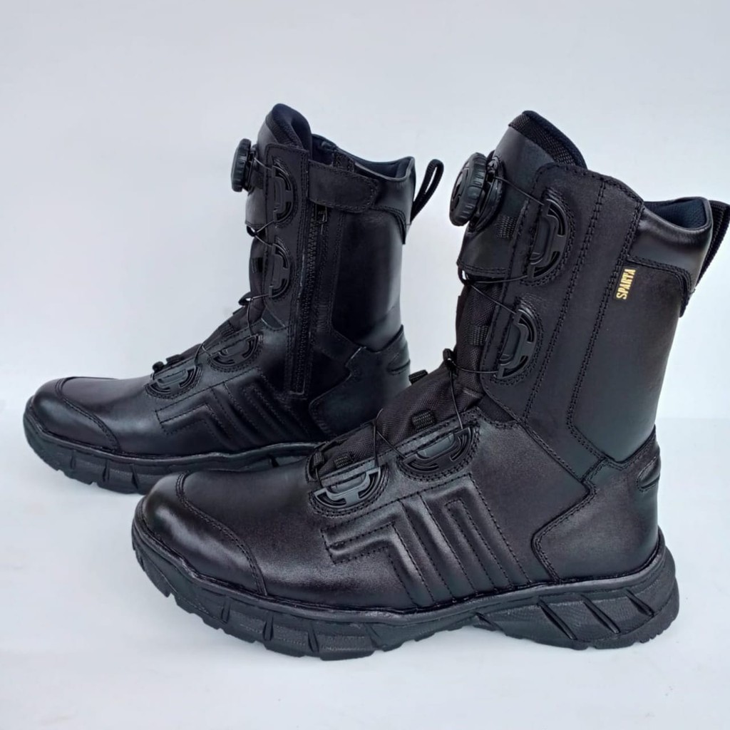 Jual SEPATU PDL TALI PUTAR SPARTA FULL KULIT SAPI ASLI SEPATU PDL DINAS ...