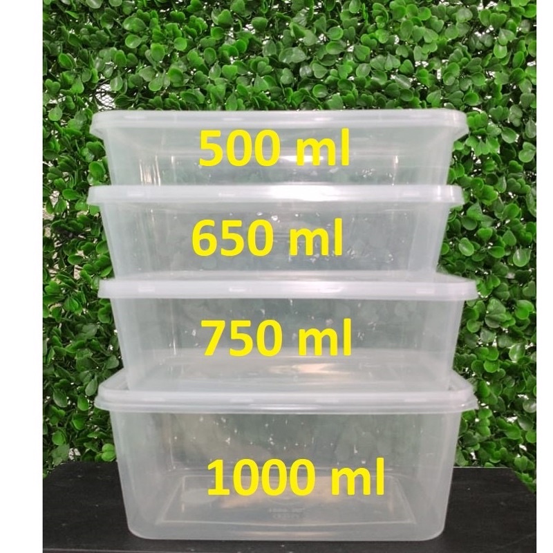 Jual Thinwall Food Container Kotak Makan Persegi Panjang 500 Ml
