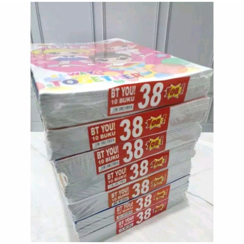 Jual Buku Tulis isi 10 Buku / Buku Tulis 1 Pack Murah / Buku Tulis YOU isi 38 Lembar | Shopee ...