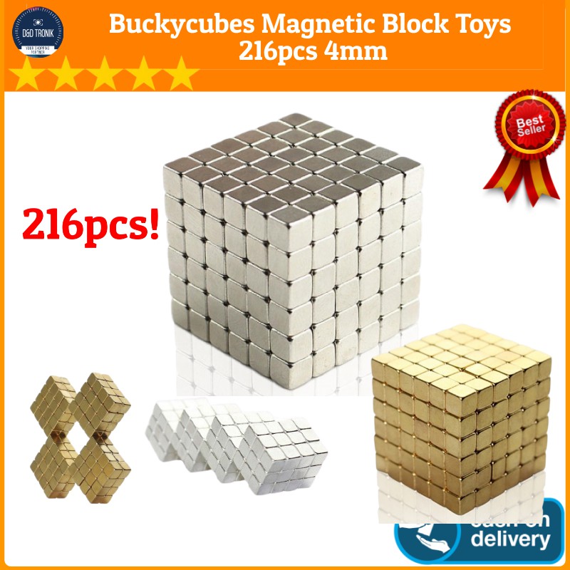 Jual Mainan Magnet Balok Buckycubes Magnetic Block Toys Isi 216pcs ...