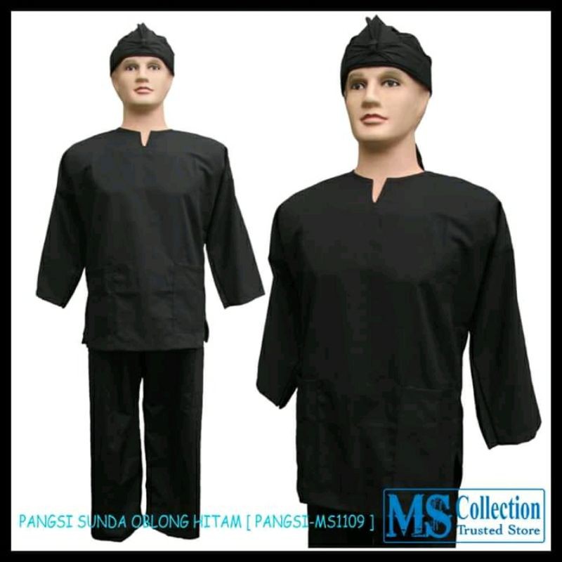 Jual baju pangsi oblong hitam polos | Shopee Indonesia