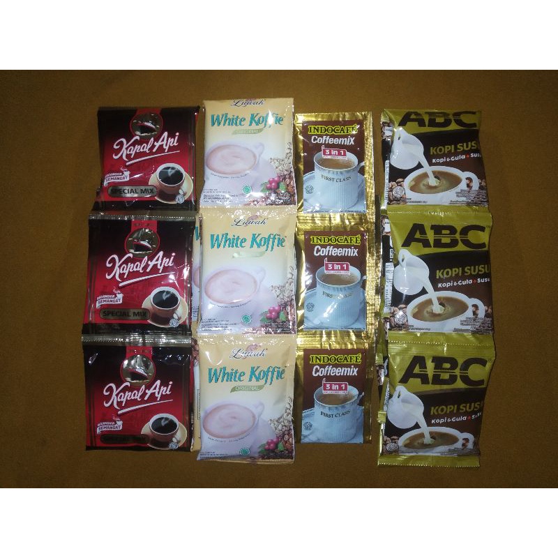Jual KOPI SACHET ALL VARIAN 1 RENCENG (ISI 10) | Shopee Indonesia