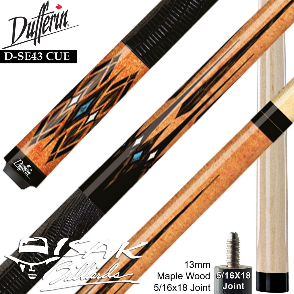Jual Dufferin D-SE43 Pool Cue - Canada Maple Billiard Stick Stik Biliar ...