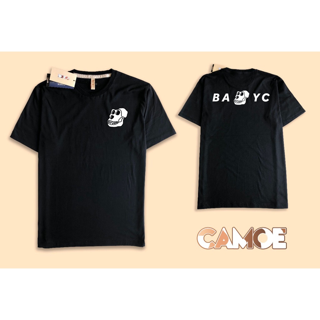 Jual Kaos Tshirt depan belakang BAYC NFT Bored Ape Yacht Club Logo ...