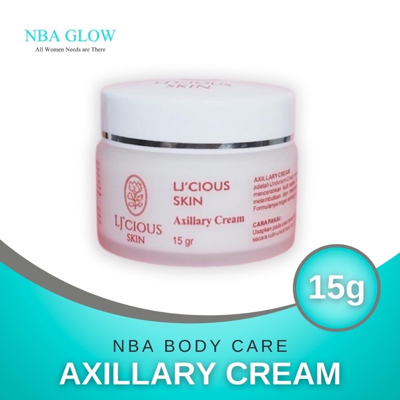 Jual NBA GLOW Axillary Cream Whitening collagen underarm 15 gr | Shopee ...