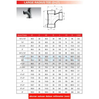 Jual Tee Y 90° RUCIKA 4 x 2" inch D-LT PVC Large Radius Tee TY 90 derajat | Shopee Indonesia